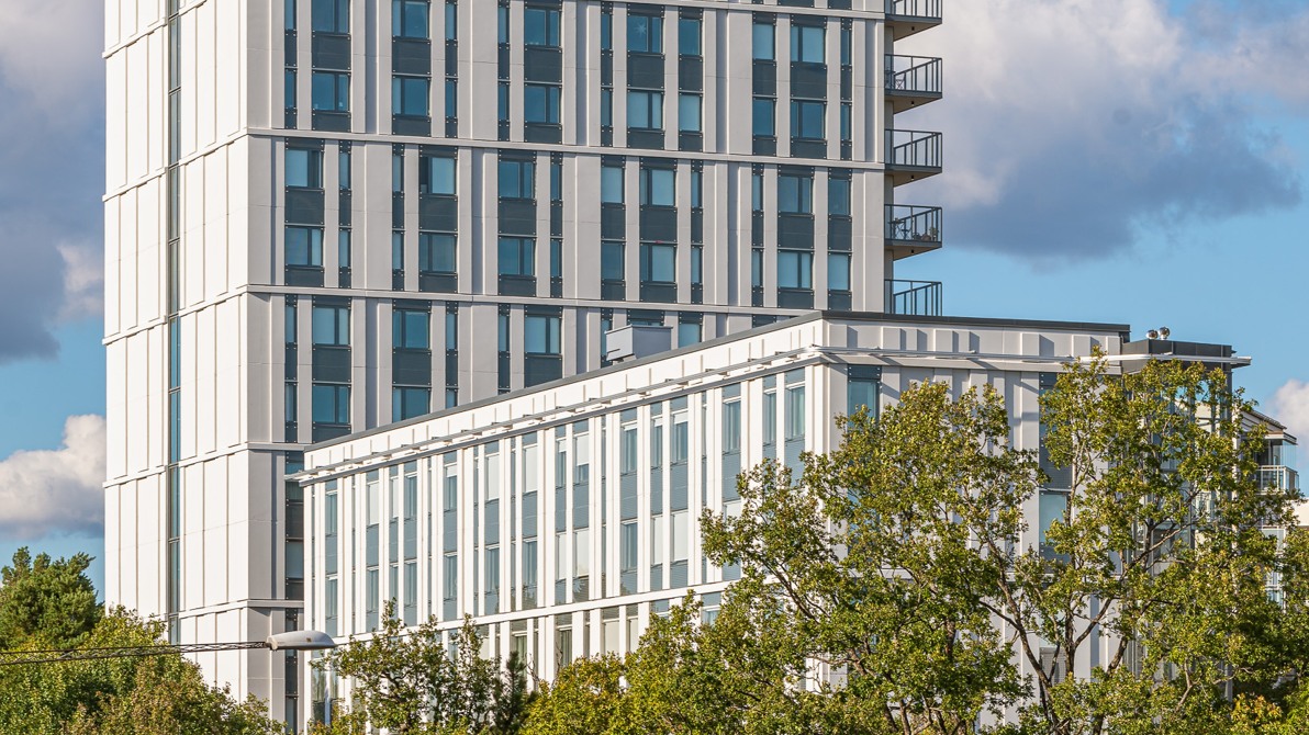 Ungdomsbostäder med utsikt över Drevviken